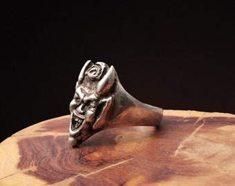 Silver Devil Ring | Etsy