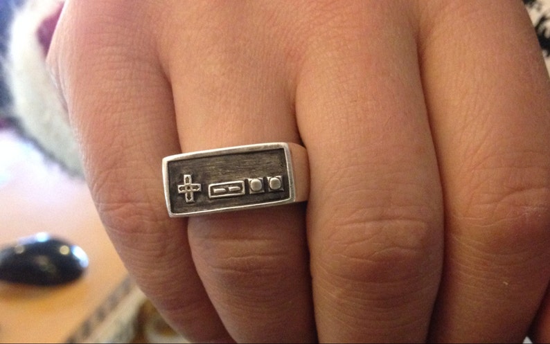 Sterling Silver Gamer Ring Vintage Nintendo NES Controller - Etsy