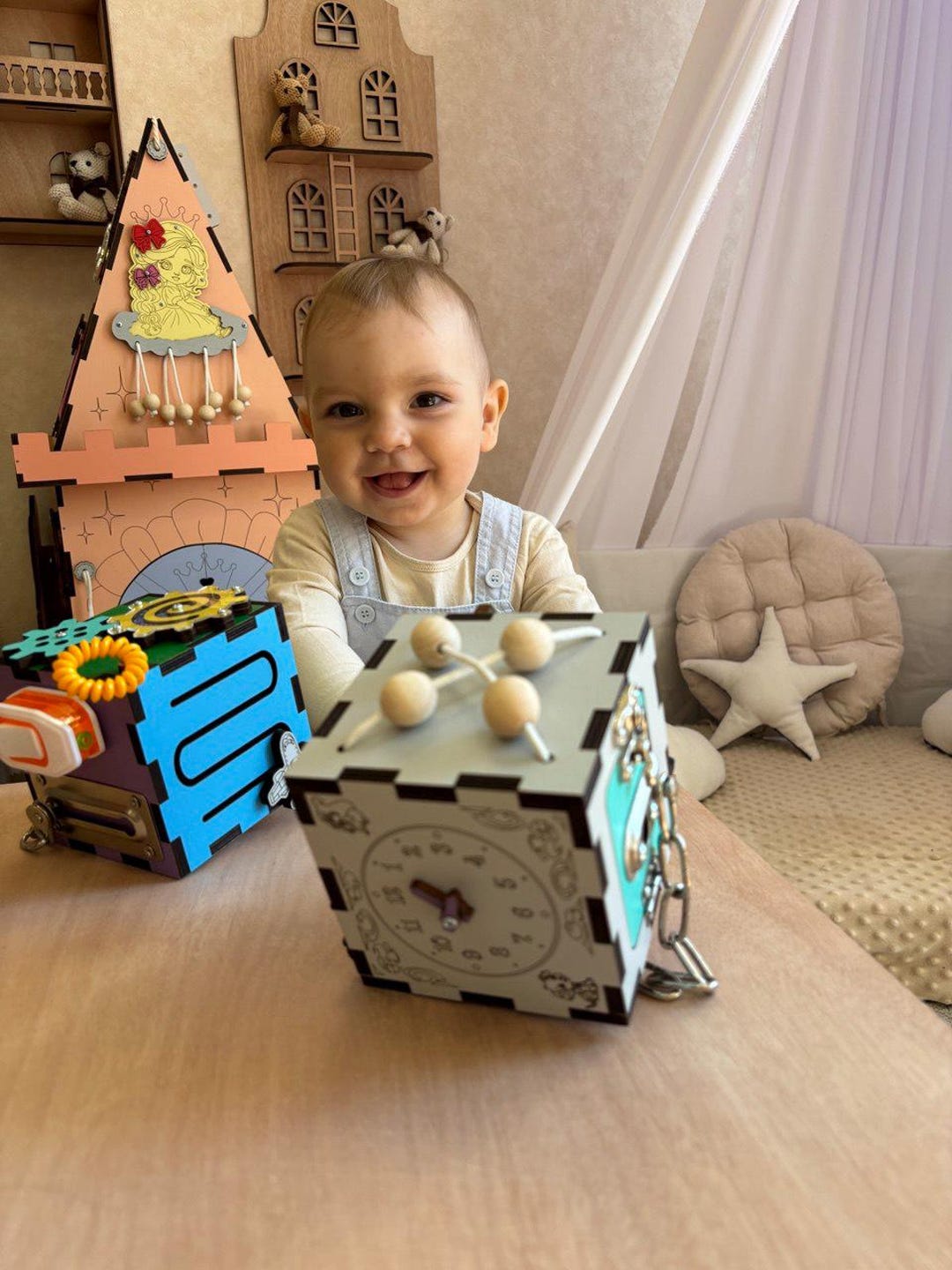 Toddler Busy Board/ Busy Board 1 Year Old/ Busy Board Travel/ Baby Busy ...