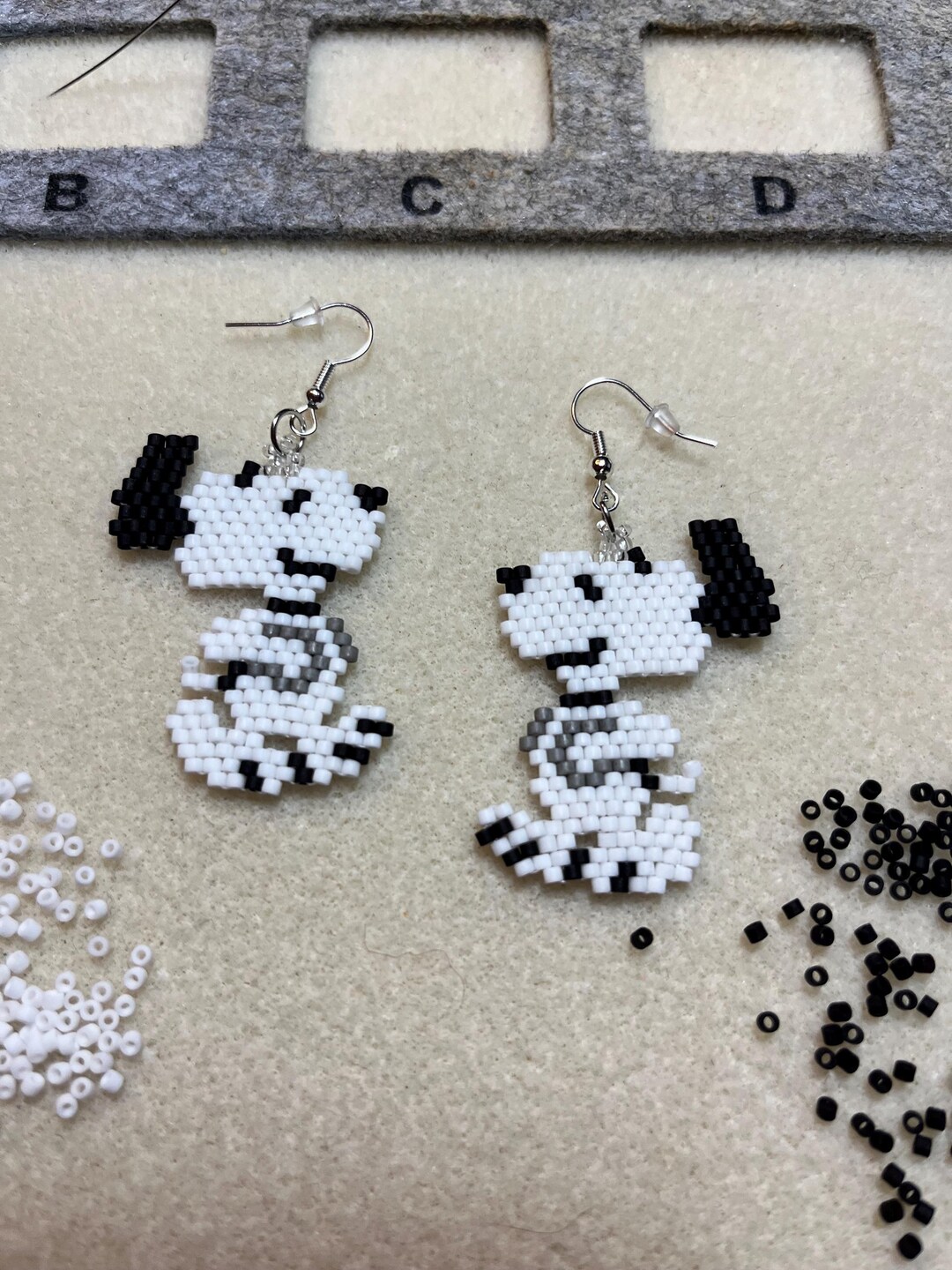 Snoopy Dance Earrings: Handmade Peanuts Cartoon Jewelry - Etsy