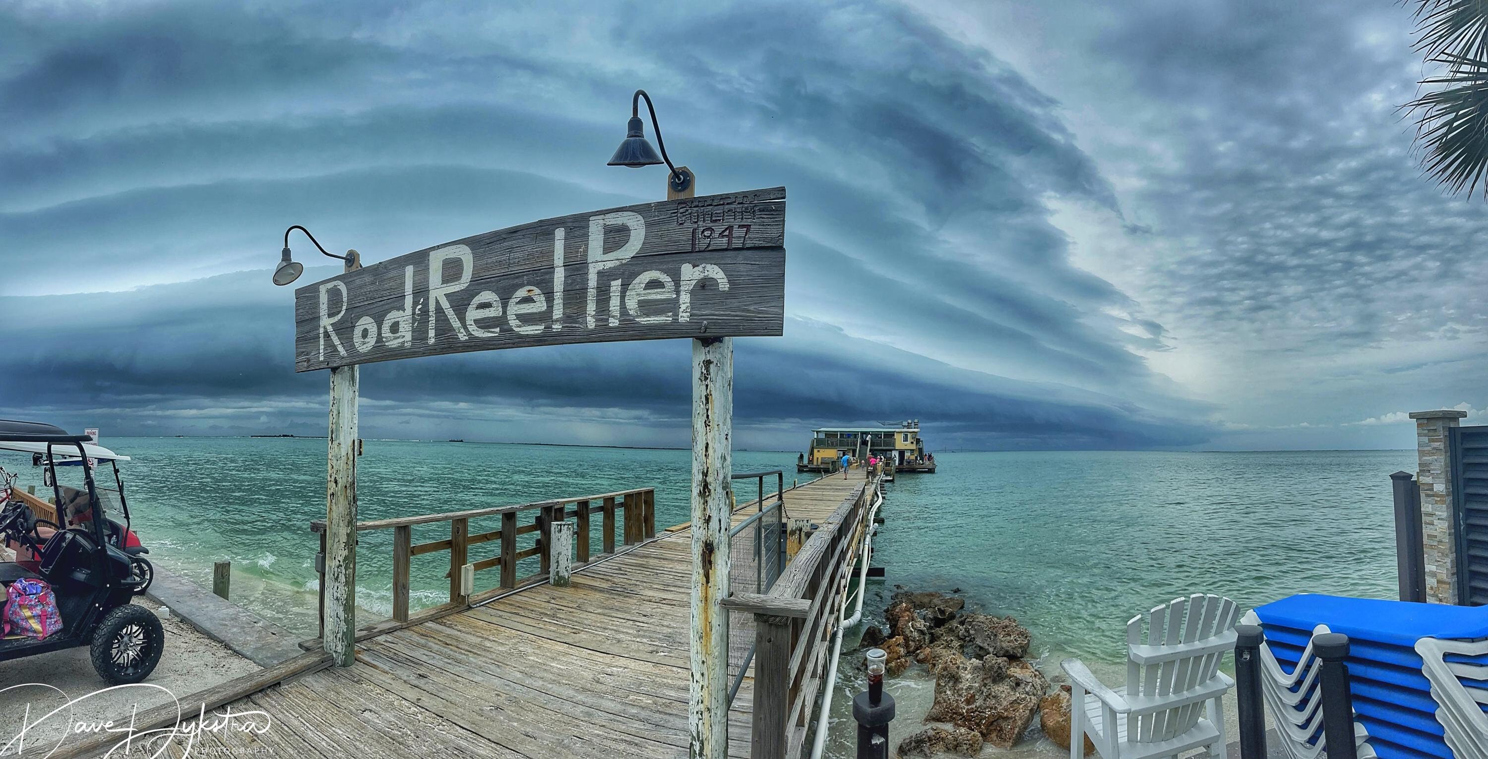 Rod N Reel Pier Anna Maria Island Storm - Etsy
