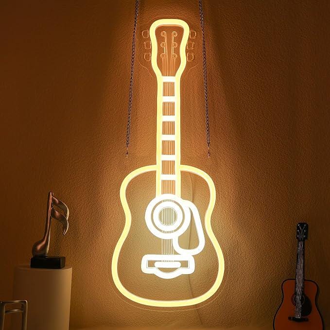 Custom Neon Sign | Guitar Neon Sign | Room Neon Sign | Wall Decor ...
