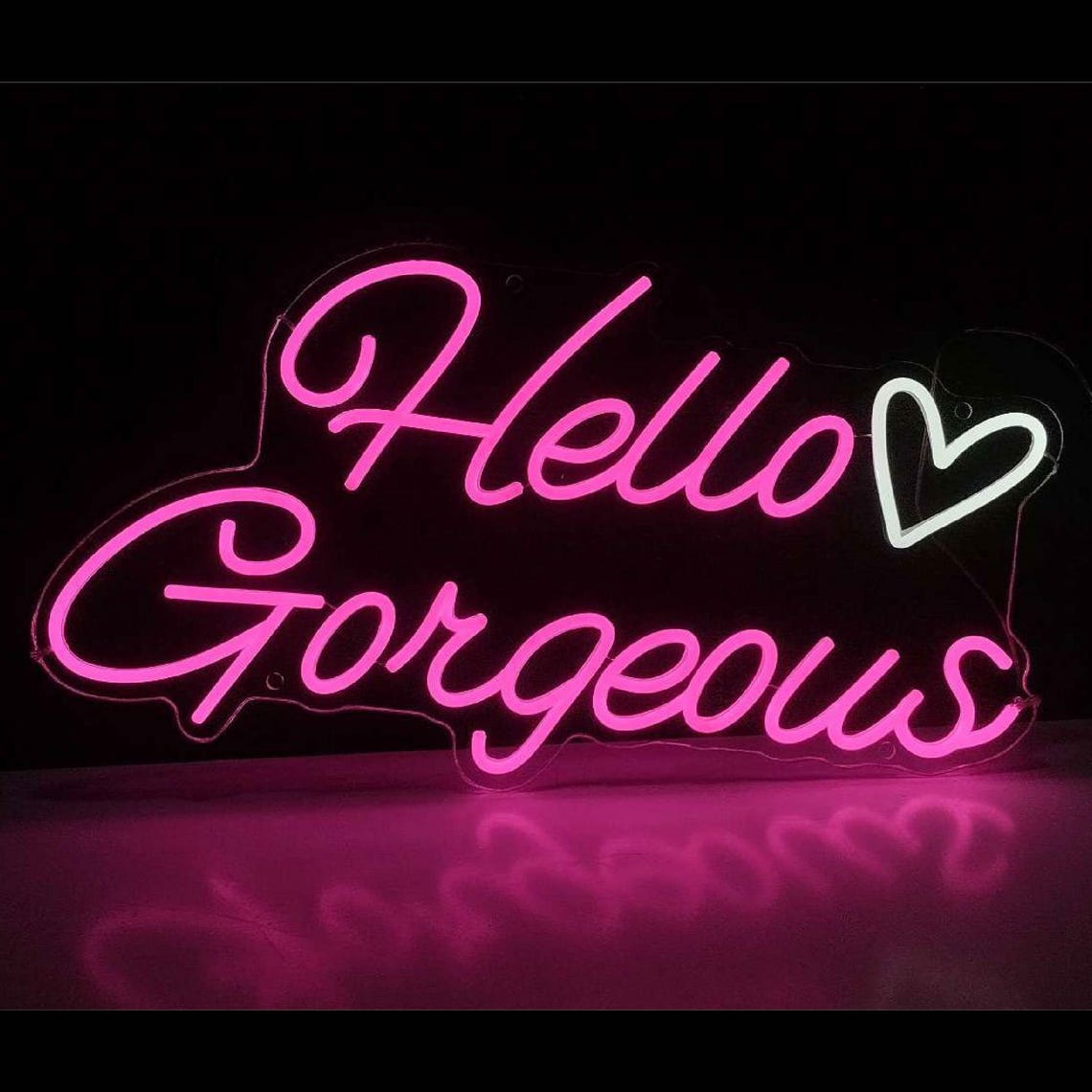 Hello Gorgeous Neon Sign | Hello Gorgeous LED Sign | Custom Sizes ...