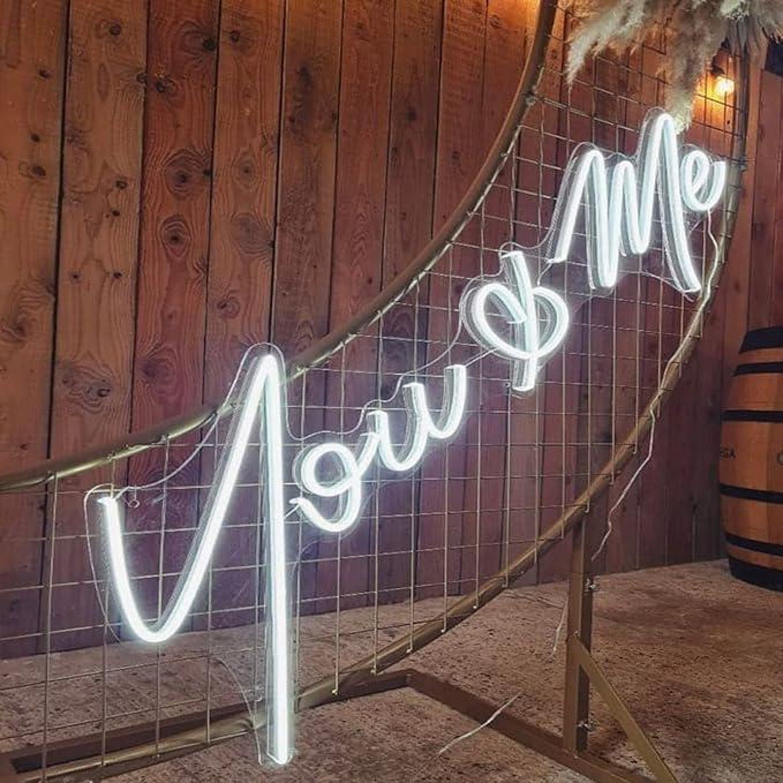 You & Me Neon Sign | Custom You Me LED Signs - Etsy