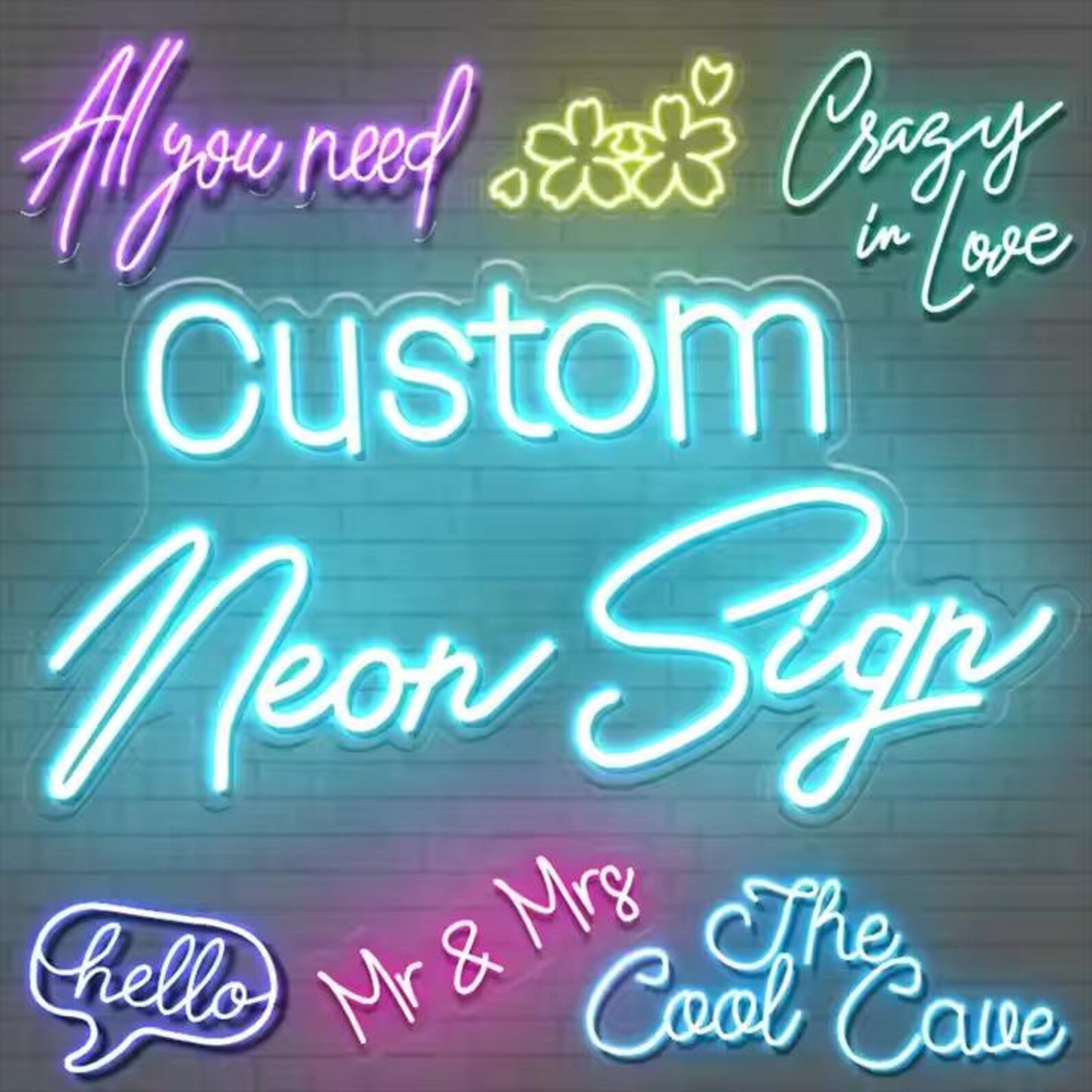 Happy Birthday Neon Sign | Happy Birthday LED Sign | Custom Happy ...