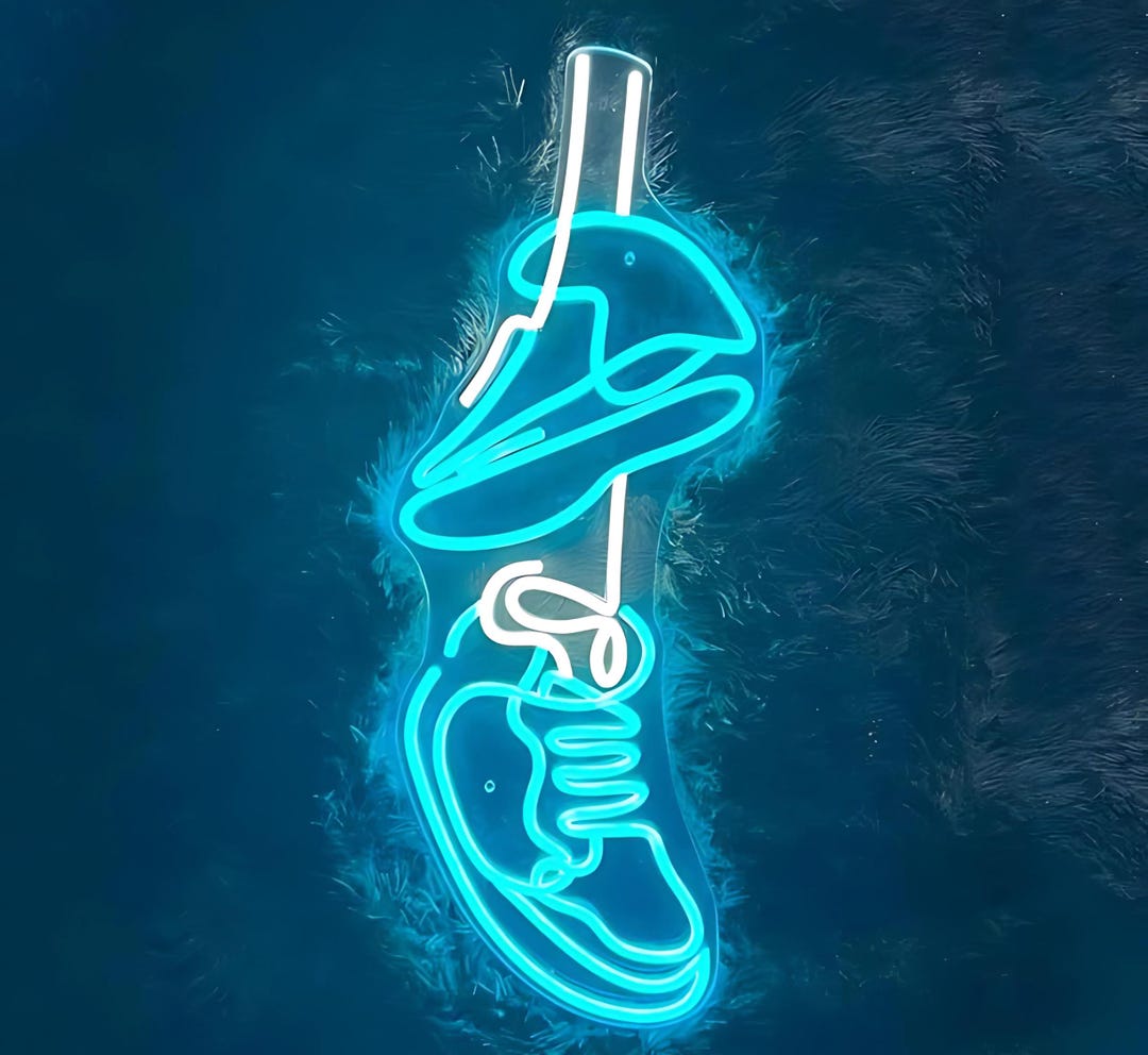 Sneakers Neon Sign | Custom Neon Sign | Sneakers Sign | Shoes Neon Sign ...