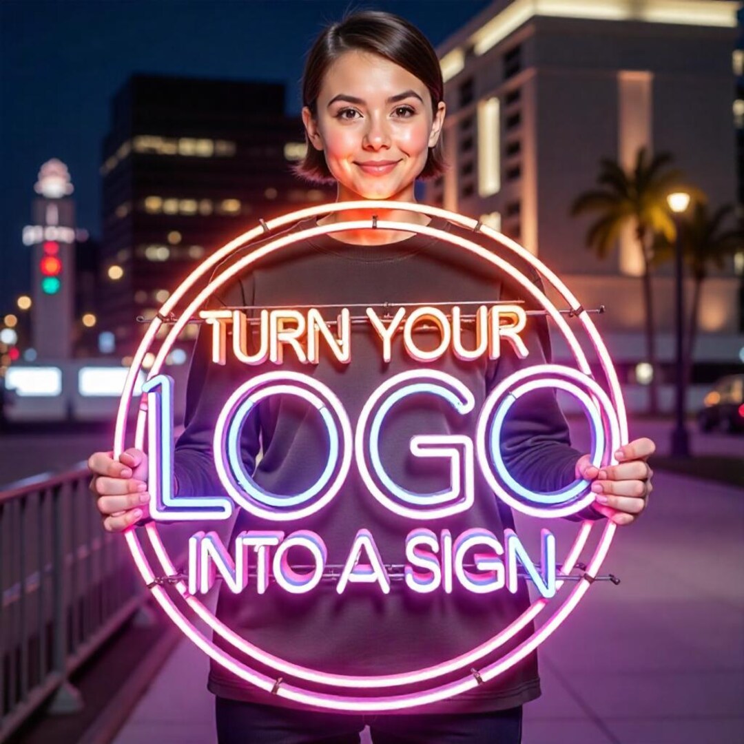 Logo Neon Sign | Custom Logo Neon Sign | Logo LED Signs | Custom Logo ...