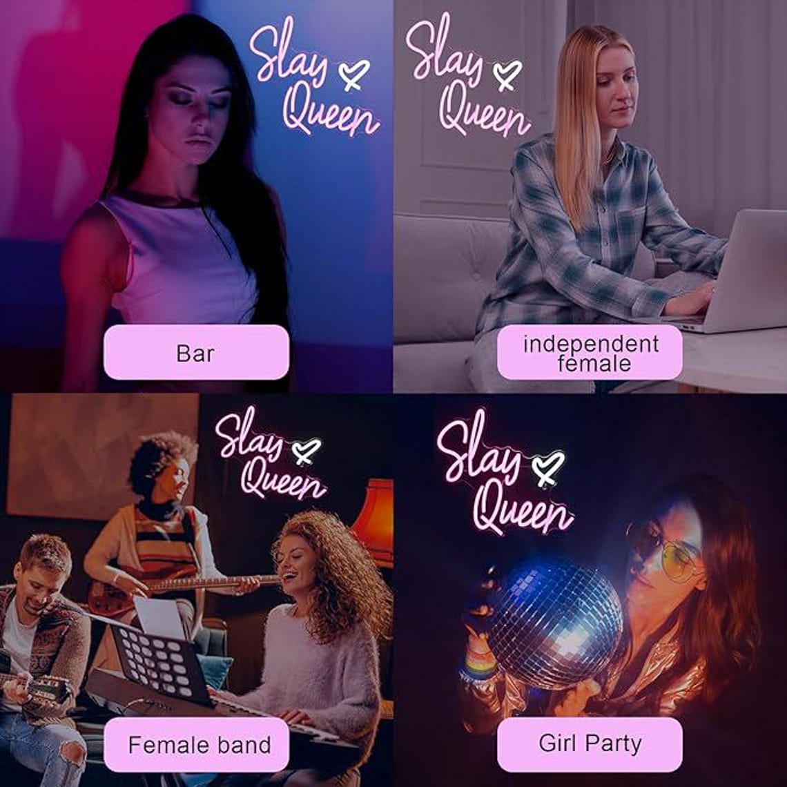 Slay Queen Neon Sign | Custom Slay Queen LED Sign - Etsy