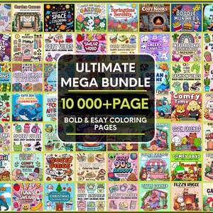 10 000+ Coloring Pages Mega Bundle| Coloring Books | Coloring Book Mega ...