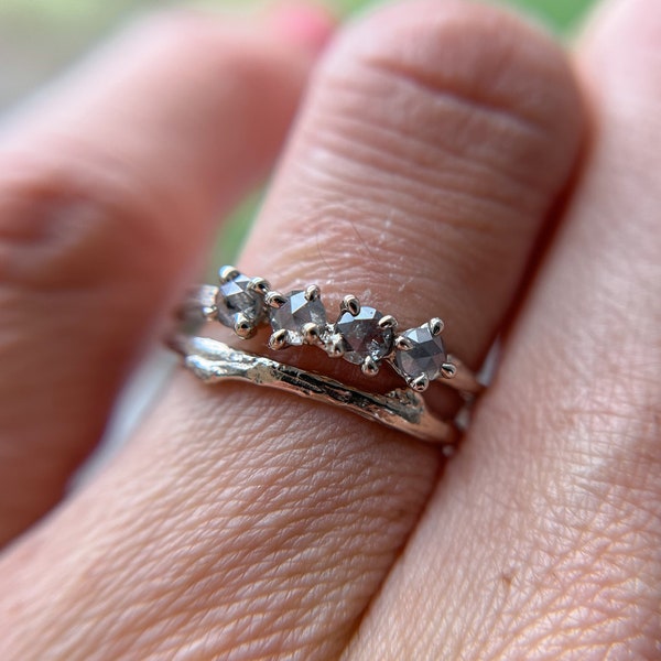 Organic Diamond Ring - Etsy