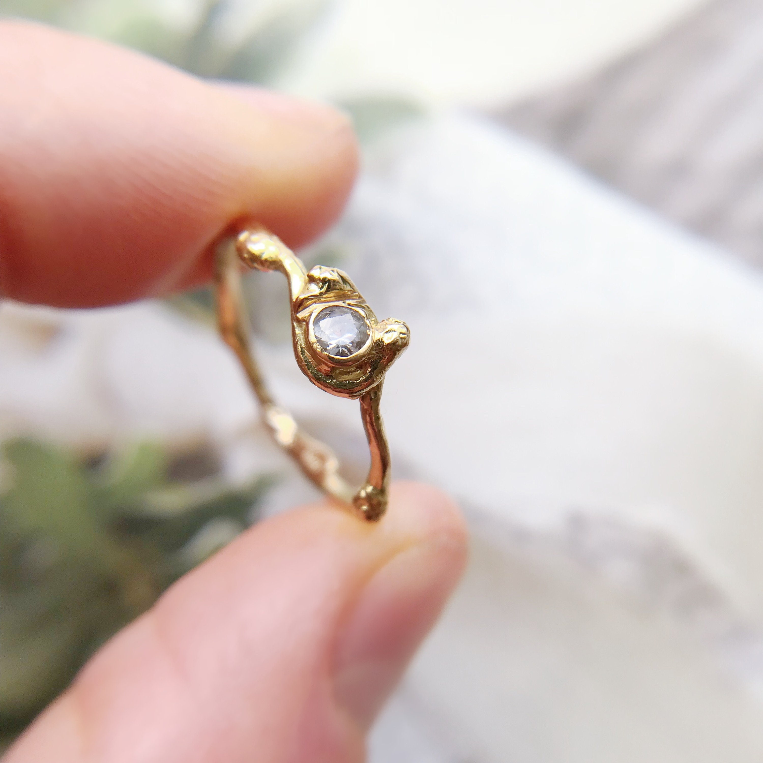 Unique Earthy Engagement Rings