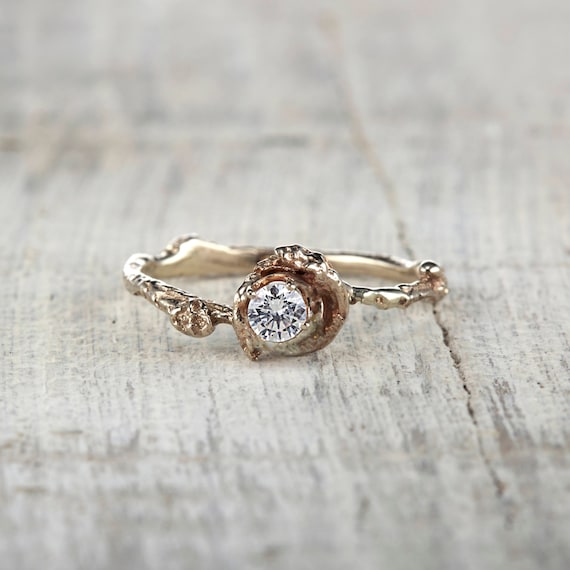 Etsy white sapphire ring store