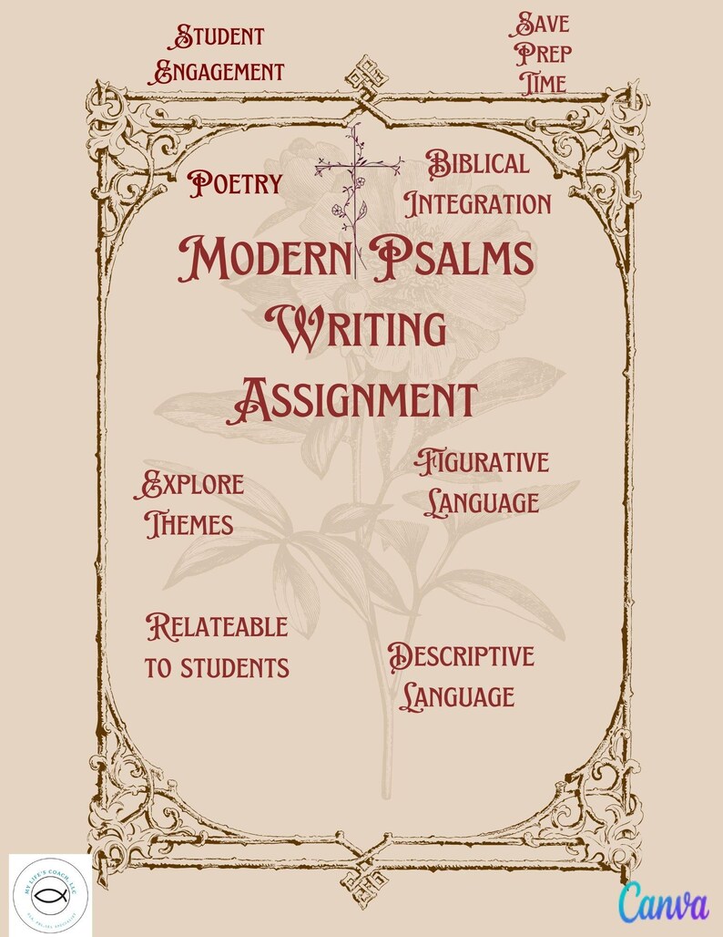 Write Your Own Biblical Psalm Using ELA Concepts! - Etsy