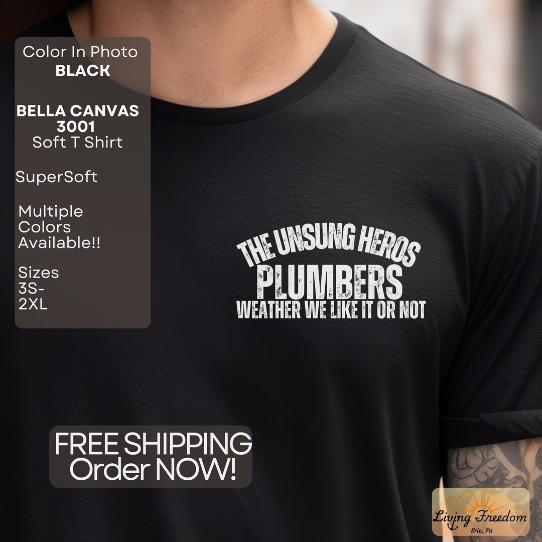 Plumber Shirt - Funny Plumbing T-shirt - Pocket Design - Tradesman Gift ...