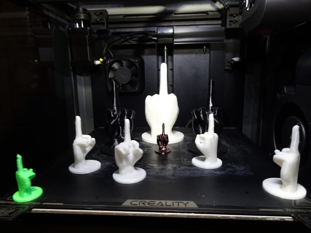 3D Printed Middle Fingers in a Variety of Colors - Etsy