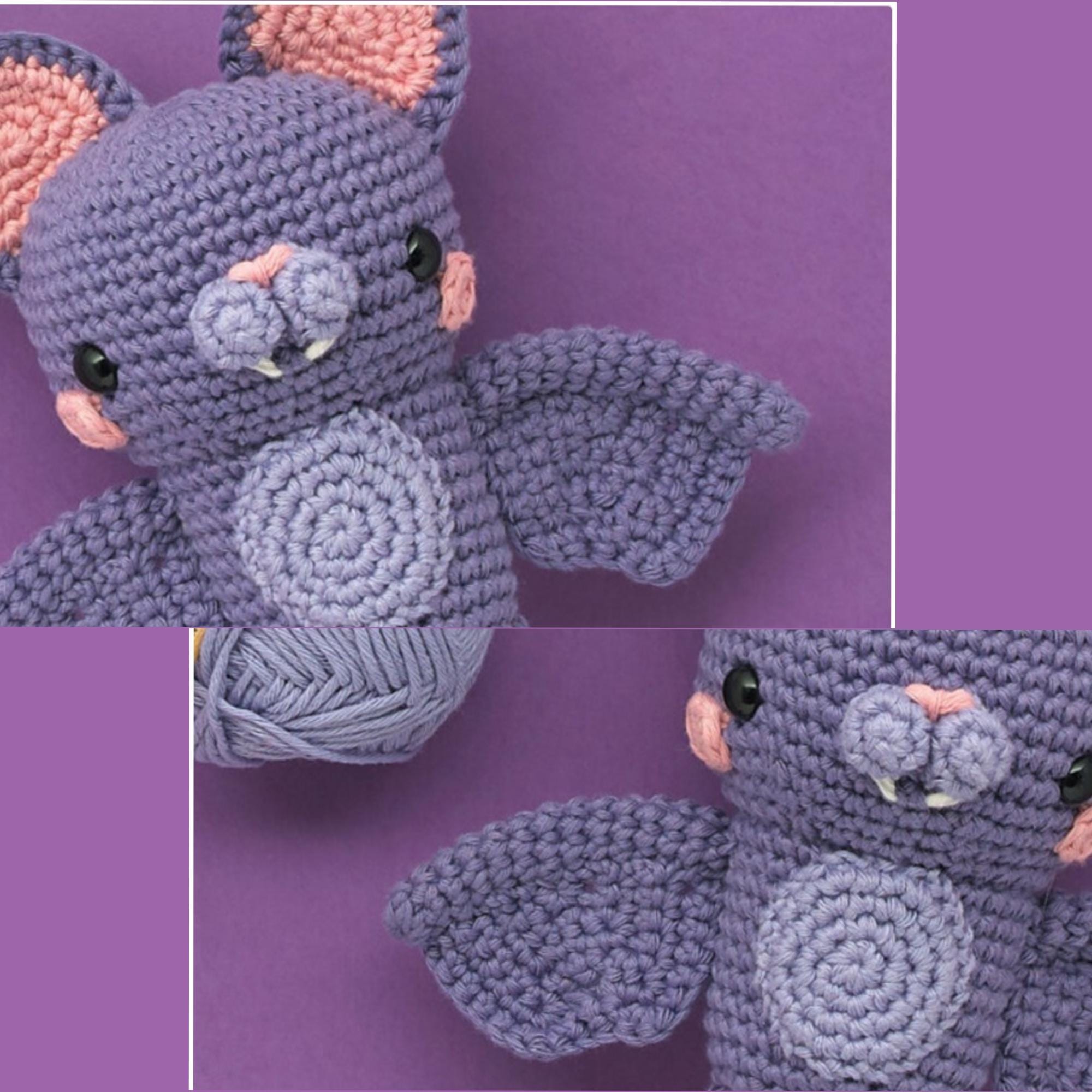Bat Crochet Pattern, Crochet Bat, Amigurumi Bat, Amigurumi Pattern ...