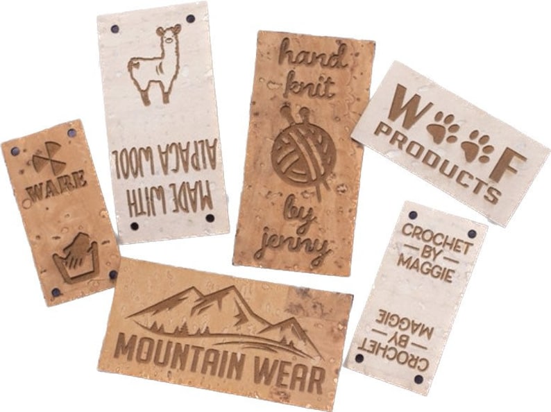 Custom Sew in Labels Cork Fabric Labels Sewing Gifts - Etsy