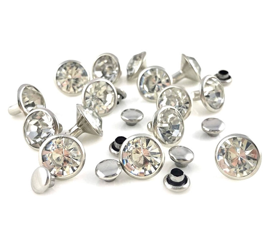 Crystal Stud Rivet, Rhinestones Rivets for Leather Craft - Etsy