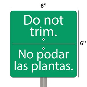 Do Not Trim, Outdoor Signs, Gardening Gift - Etsy