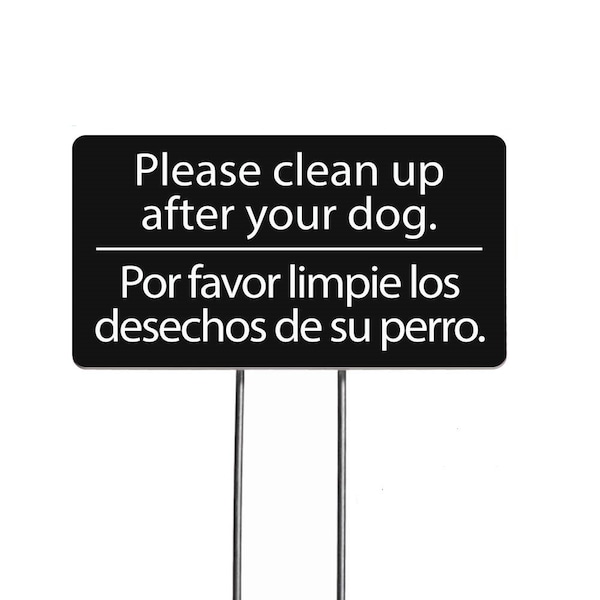 Please Clean After Your Dog Sign - Etsy