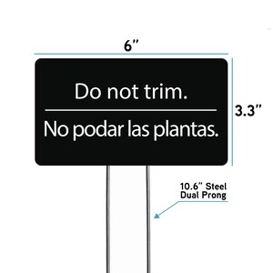 Do Not Trim Acrylic Sign, Outdoor Garden Sign, Garden Markers - Etsy