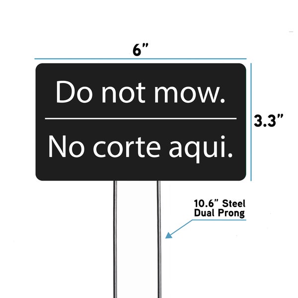No Mow Sign - Etsy