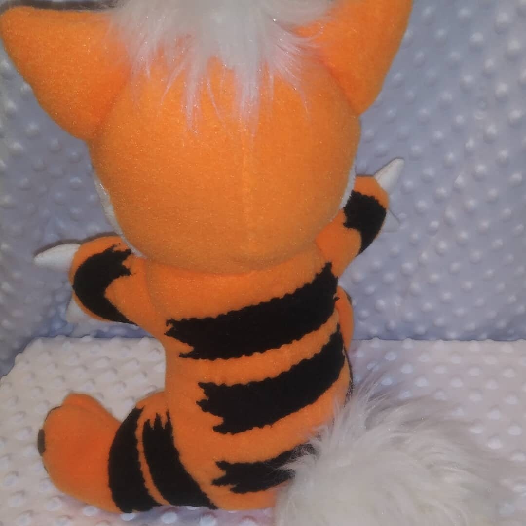 Baby growlithe plush 100% handmade - Etsy Polska