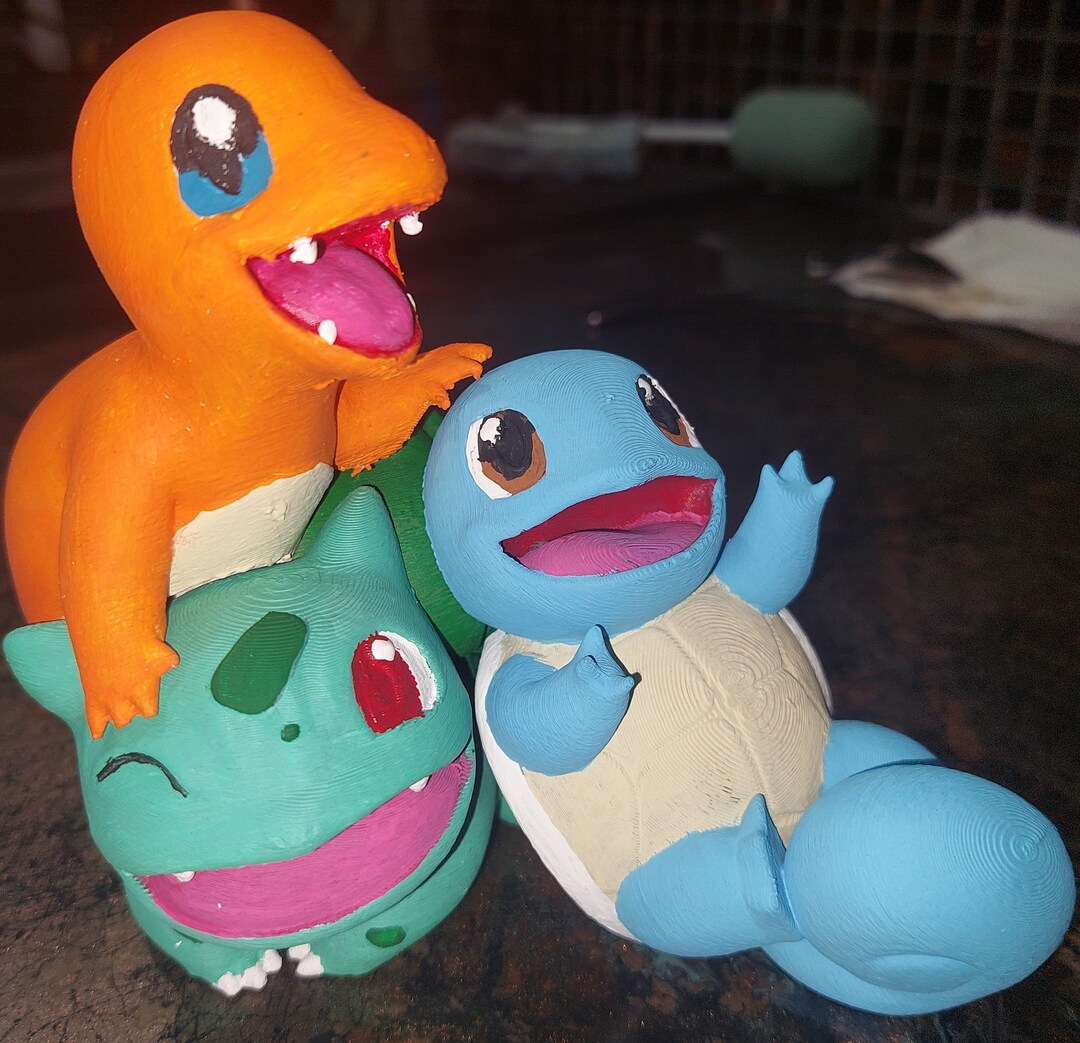 Pokemon Starters Gen One Statue - Etsy