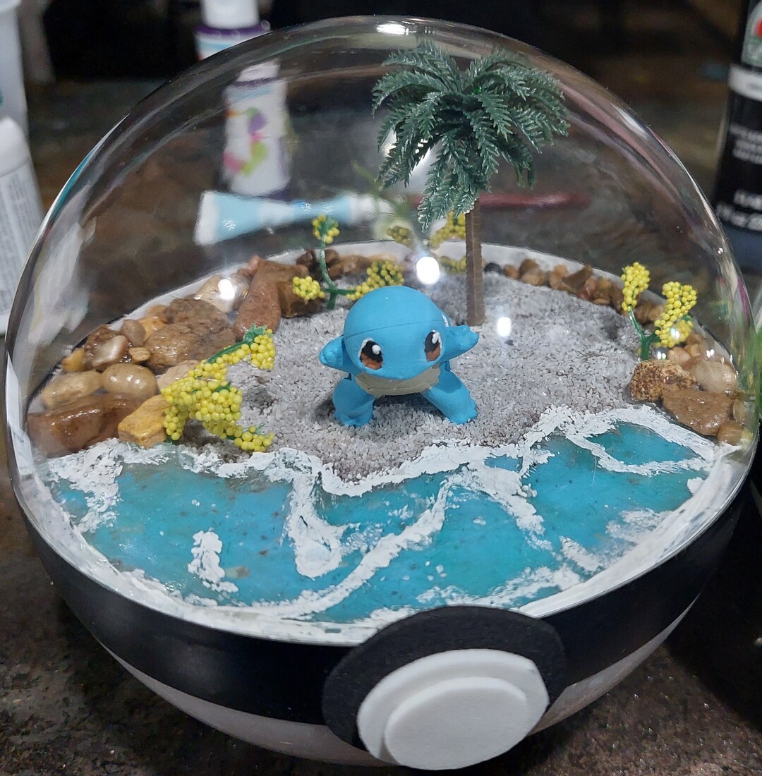 Custom Large 5.5 Pokemon Terrarium Pokeball - Etsy