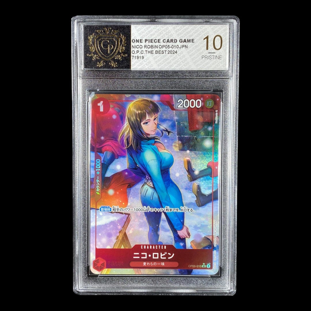 Graded Card 2024 Nico Robin Op05-010 One Piece Japanese Op Card the Best Gp 10 - Etsy