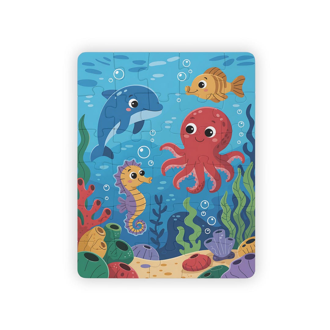 Underwater Adventure Puzzle, Fun 30-piece Kids' Puzzle, Ocean-themed ...