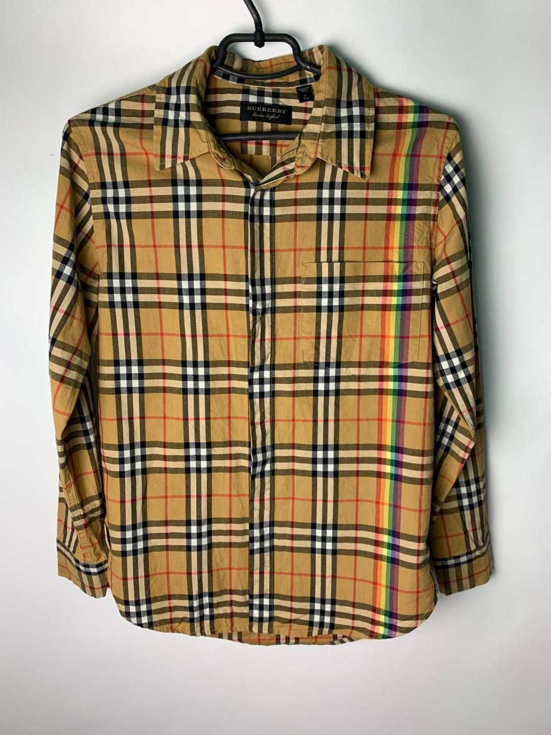 Vintage Authentic Burberry Rainbow Nova Check Shirt Size S - Etsy