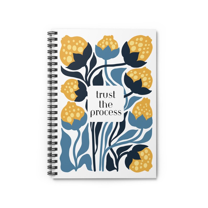 Motivational Floral Boho Spiral Notebook, Gratitude Journal, Self-care ...