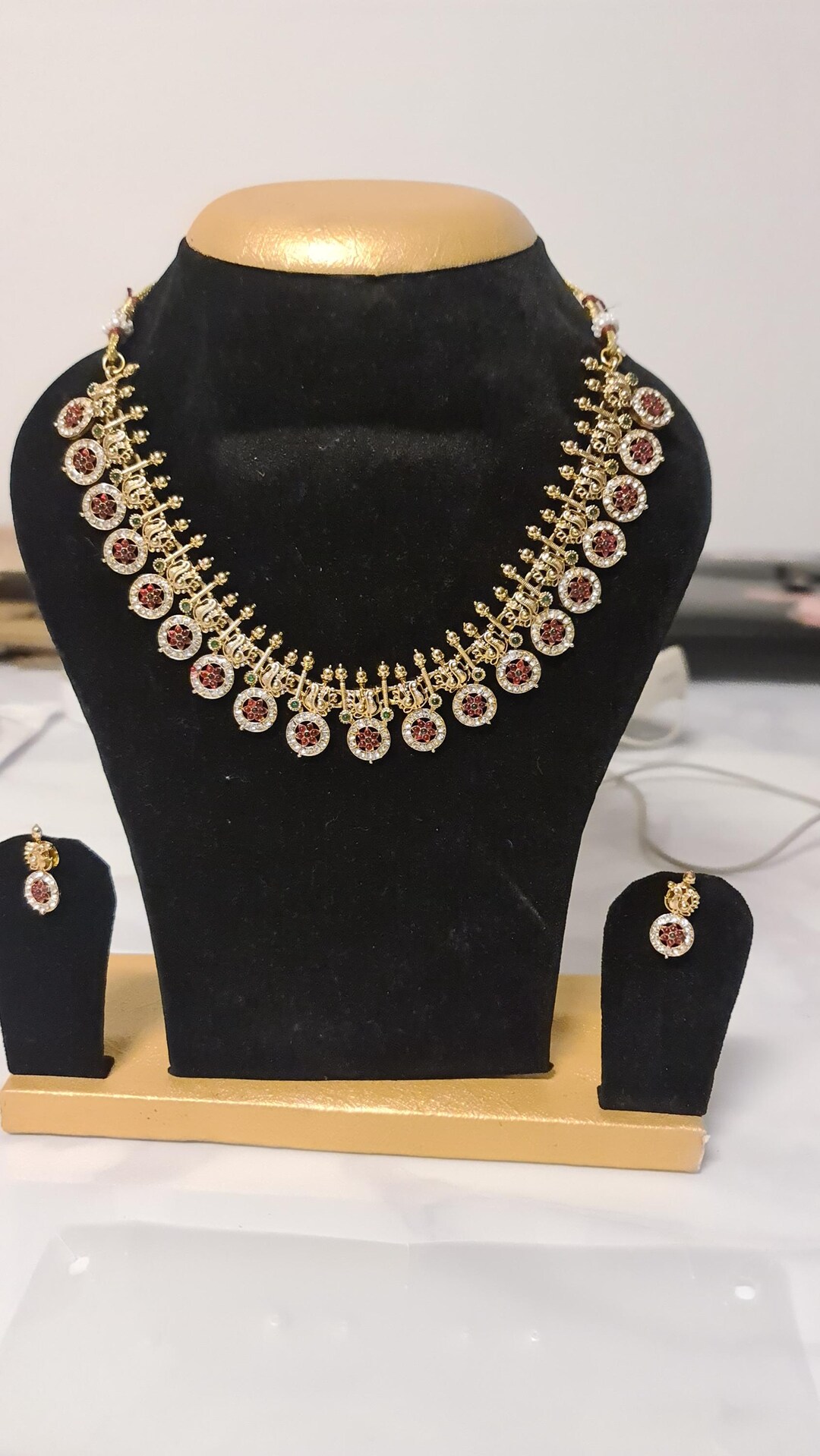 Indian Traditional Necklace With Earrings - Etsy
