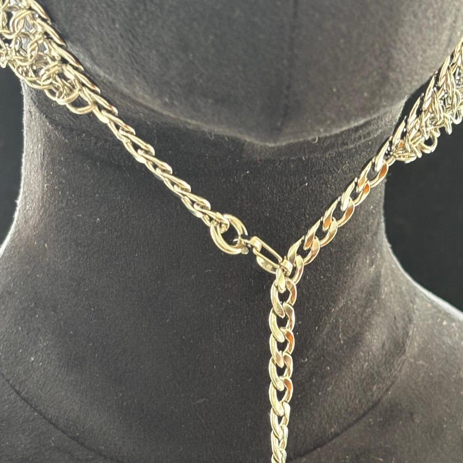 Fae Trap Chain Mail Scarf, Hood/chain Mail Headpiece With Pearls and ...