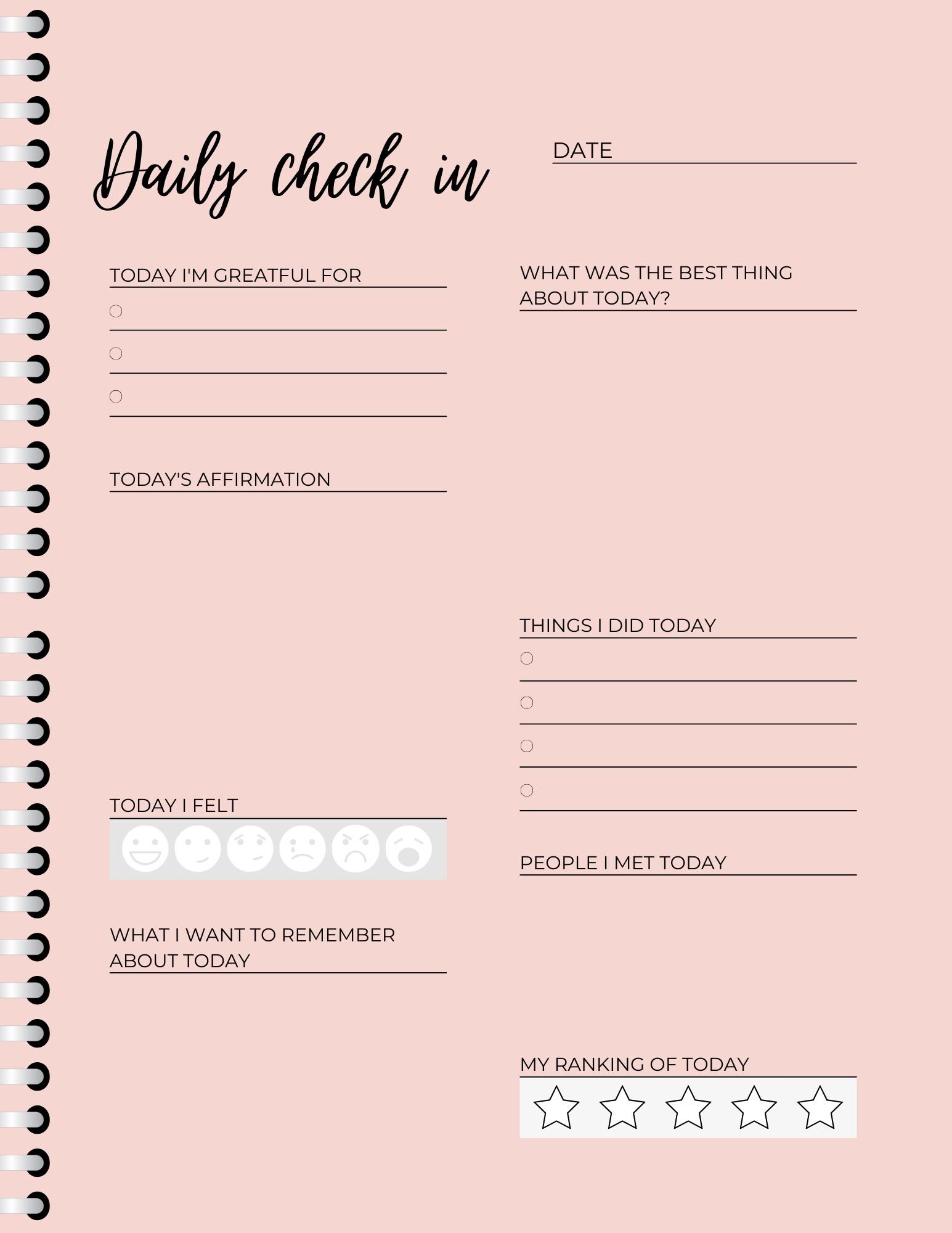 Digital Prints,journal,daily Planner, 2025,self Love,weekend Planer - Etsy