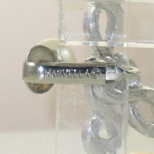 Vintage Marvella Dangling Infinity Silver Tone Clear Rhinestone and ...