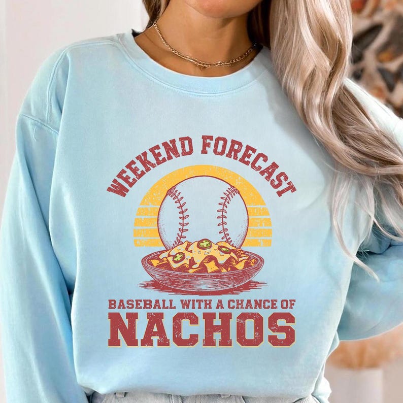 Baseball Nachos PNG, Weekend Forecast Baseball Sublimation Design ...