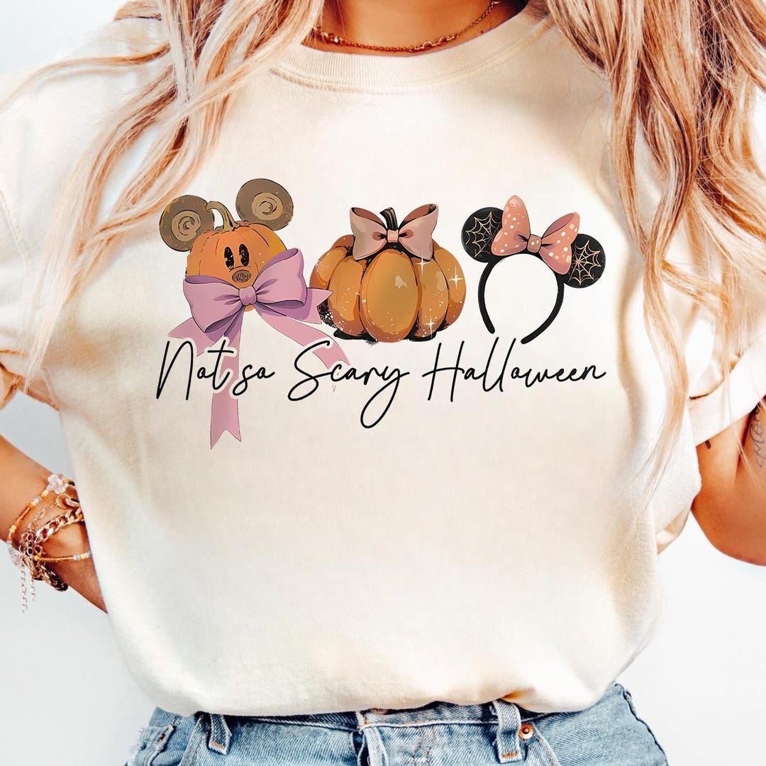 Not so Scary Halloween PNG, Coquette Bow Disney Castle Halloween PNG ...