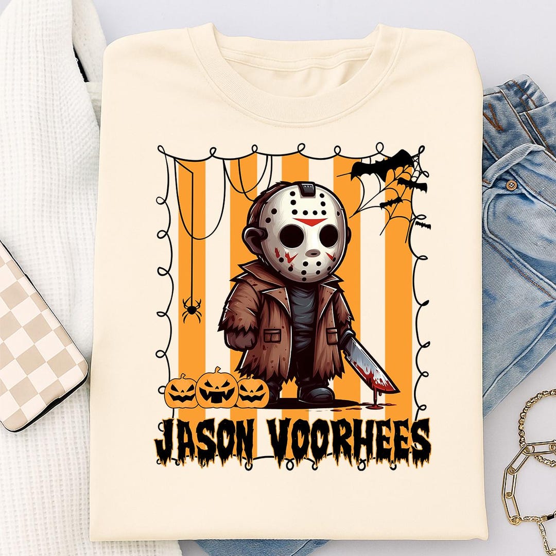 Cute Jason Voorhees Halloween PNG, Cartoon Horror Killer Sublimation ...