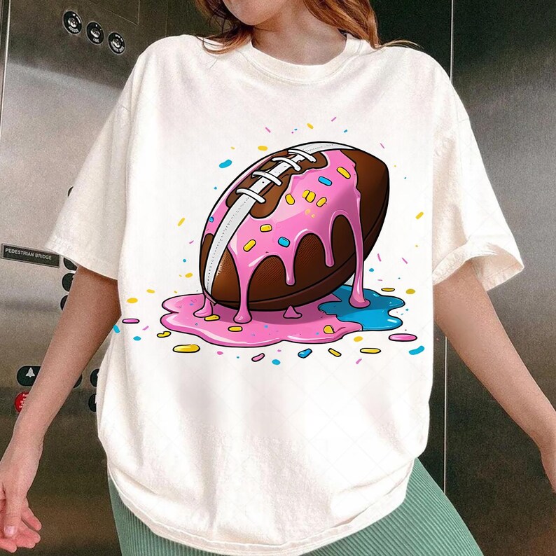 Football Drip for Lineman War Qb Rb Ice Cream Sprinkles Funny Png ...