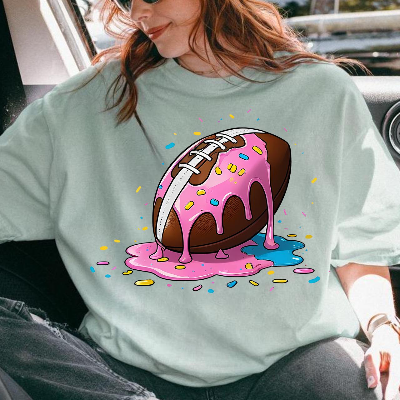 Football Drip for Lineman War Qb Rb Ice Cream Sprinkles Funny Png ...