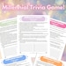 Millennial Trivia! Printable Game - Etsy