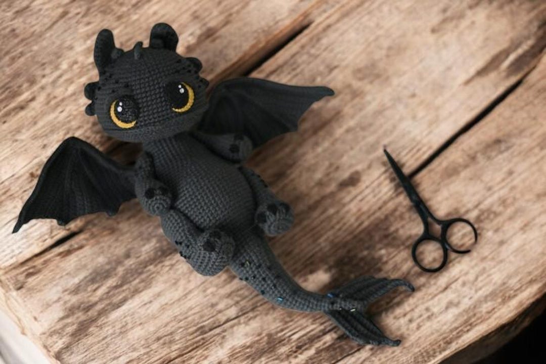 Crochet Black Dragon Pattern Crochet Pattern for Black Dragon PDF ...