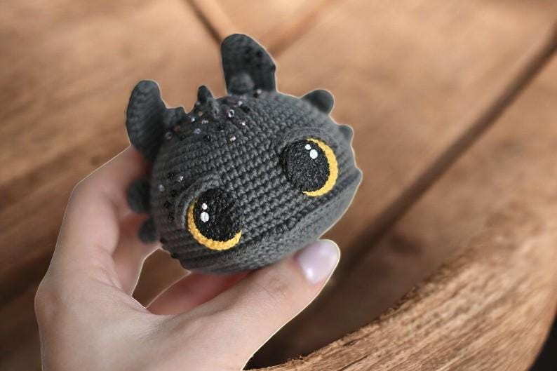 Crochet Black Dragon Pattern Crochet Pattern for Black Dragon PDF ...