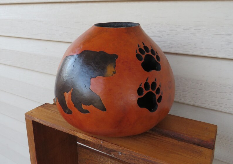Gourd Art, Bear - Etsy