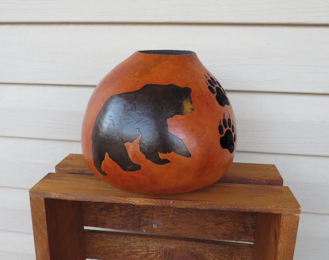 Gourd Art, Bear - Etsy