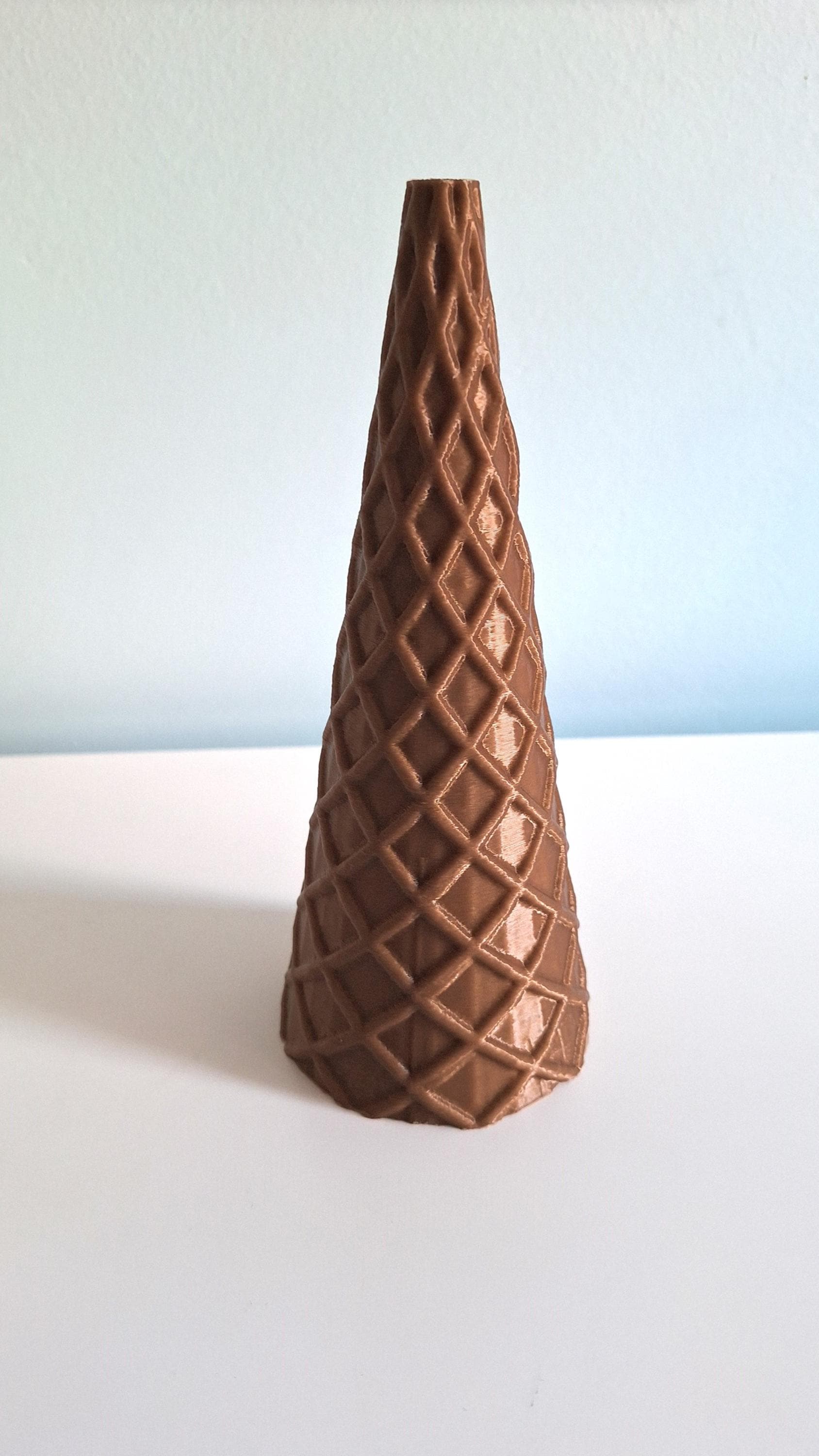 Waffle Cone Ice Cream Lamp: Hanging Light Fixture, Optional Edison Bulb ...