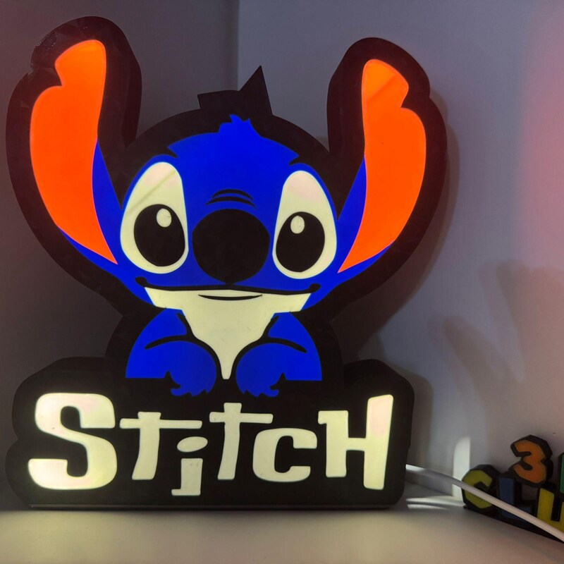 Lilo and Stitch Lamp - Etsy
