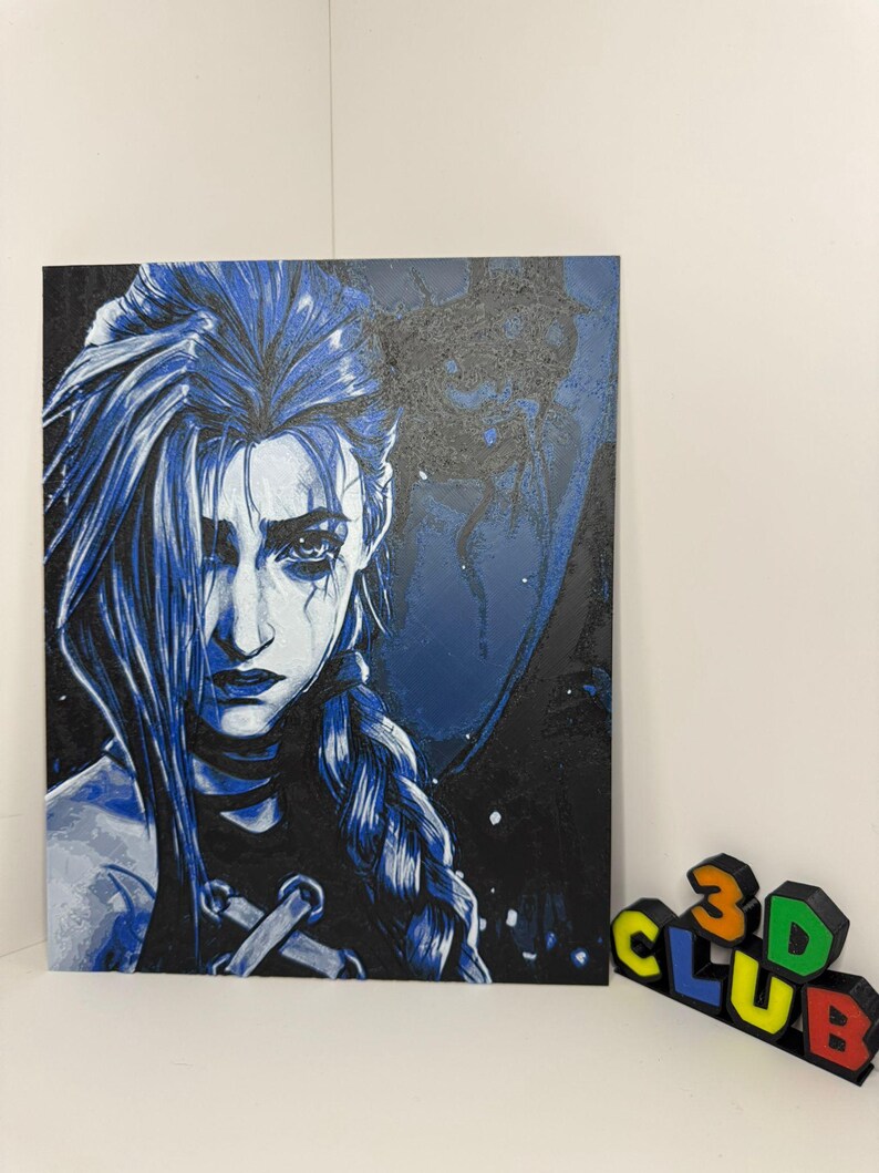 Jinx Arcane League of Legends Wall Decor 3D Printed Textured - Etsy